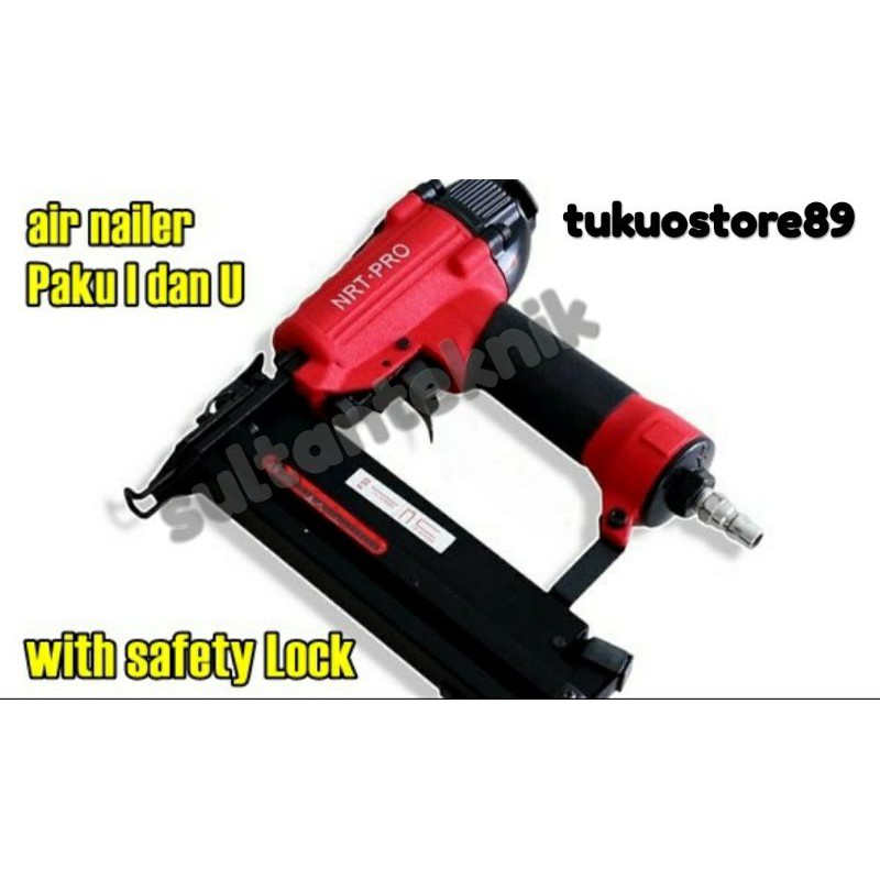 Jual mesin paku tembak NRT pro 5057HD air nailer 2in1 with safety Lock / mesin paku tembak F50 ...