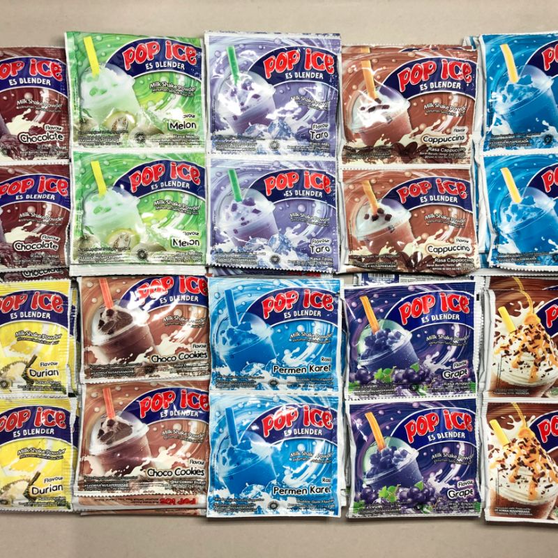 Jual POP ICE ES BLENDER - MILK SHAKE POWDER (1) | Shopee Indonesia