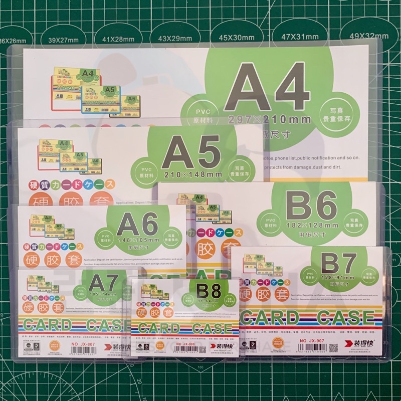 Jual [Ready Stock] Toploader ukuran B7 A4 top loader tempat kartu card ...