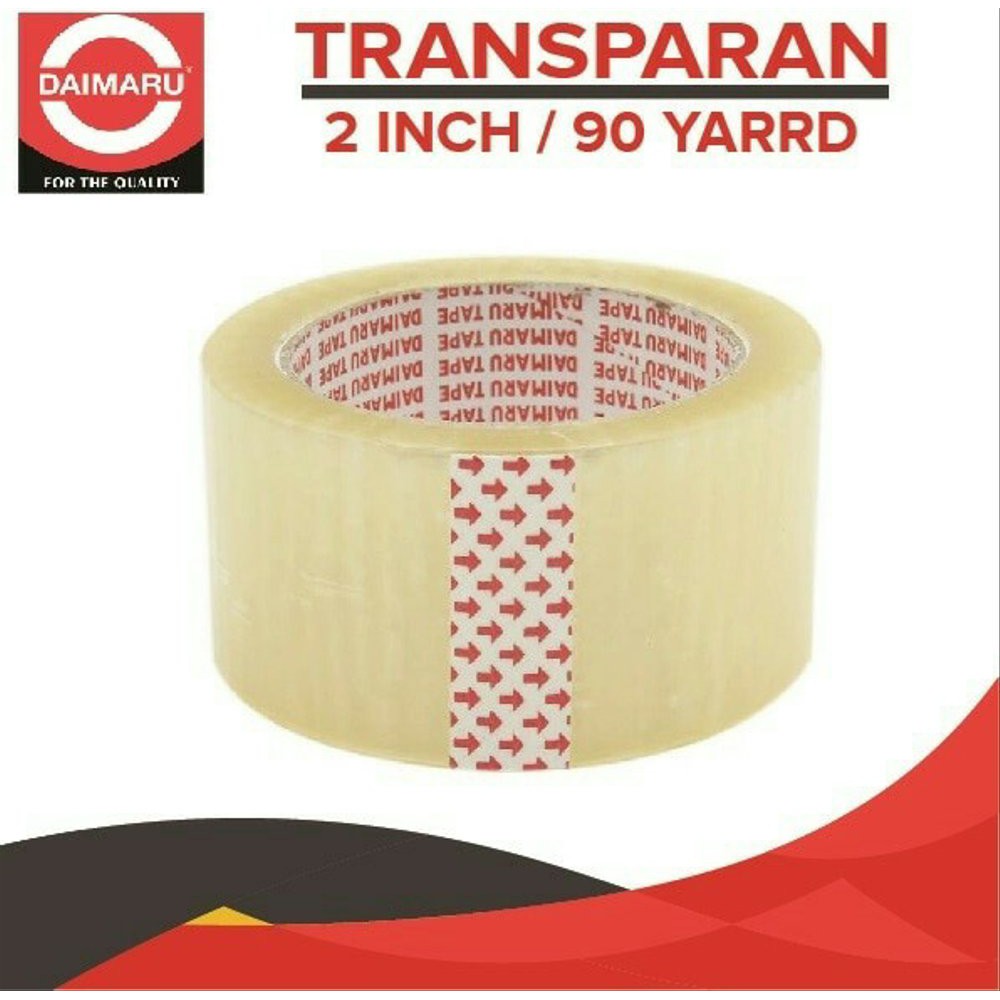 Jual Lakban Daimaru 2 inchi 90yard Bening | Shopee Indonesia