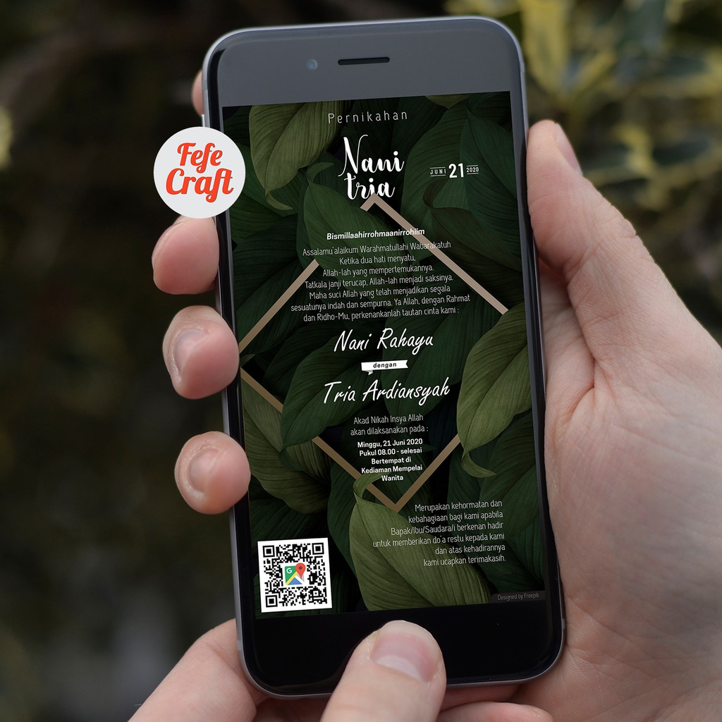 Jual Undangan Digital Pernikahan Nature [FC_N] | Shopee Indonesia