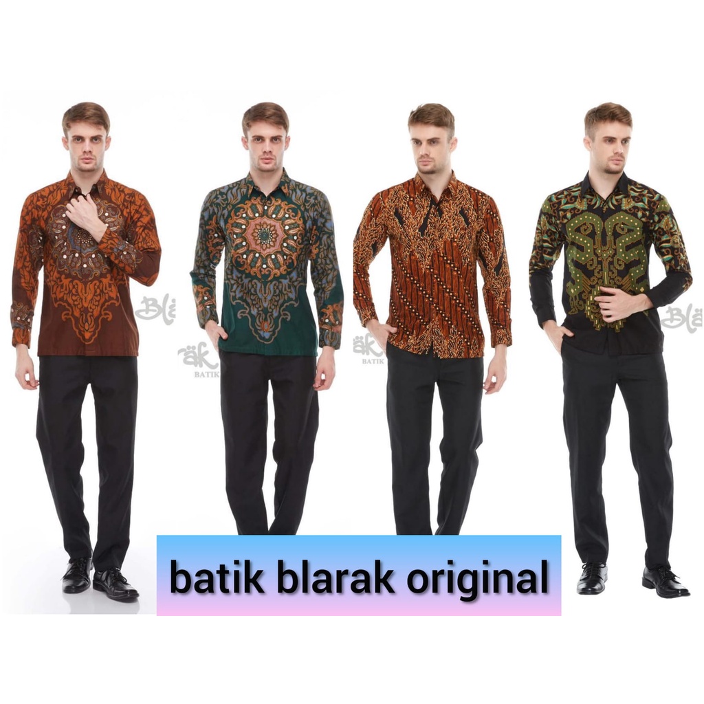 Jual BATIK KEMEJA PANJANG BLARAK ORIGINAL | Shopee Indonesia