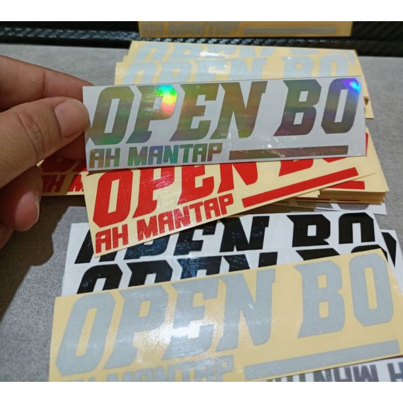 Jual Sticker Open BO motor cutting | Shopee Indonesia