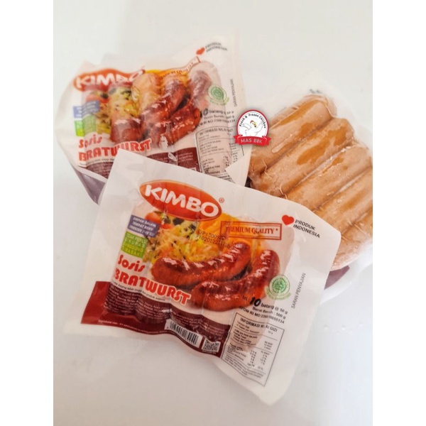 Jual KIMBO SOSIS SAPI BRATWURST 500GR (10PCS) | Shopee Indonesia
