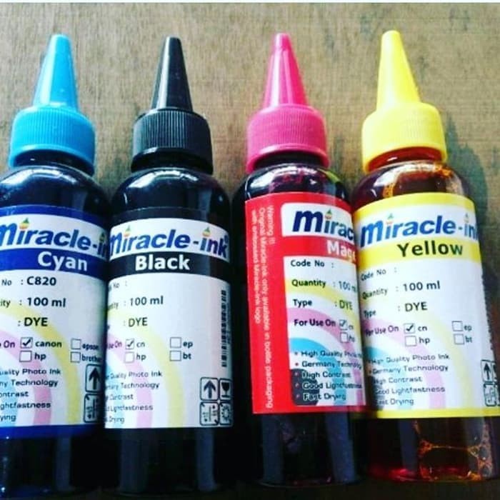 Jual Tinta botol Miracle Canon Dijamin Ori! Bisa Untuk Printer Mana Aja ...