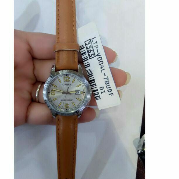 Jual CASIO KULIT COKLAT MUDA / LTP V004L 7B | Shopee Indonesia