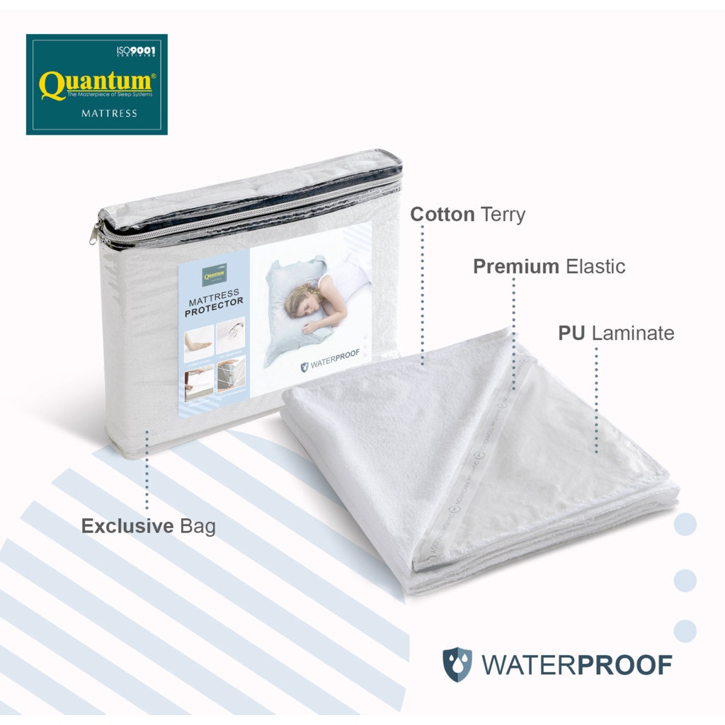 Jual Matras Protector / Pelindung Kasur Waterproof Quantum 90 / 100 ...