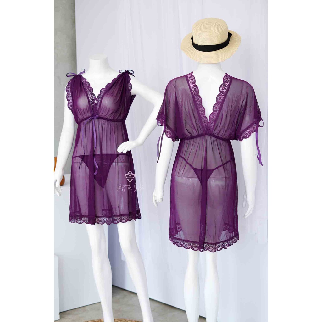 Jual Saffron Set Lingerie Premium, Big size, jumbo, Baju Honeymoon, Baju istri | Shopee Indonesia