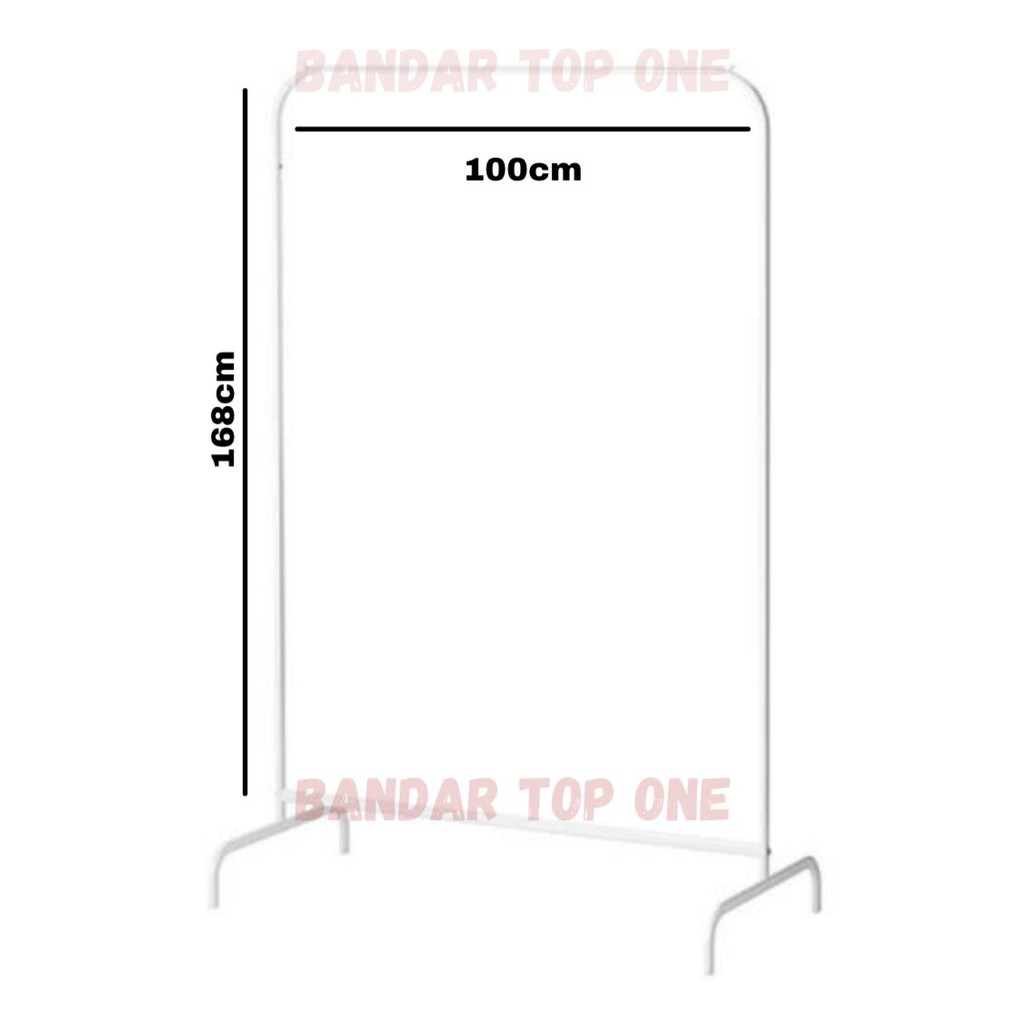 Jual Gawang baju minimalis / Stand Hanger Besi /Gantungan Baju IKEA1 ...