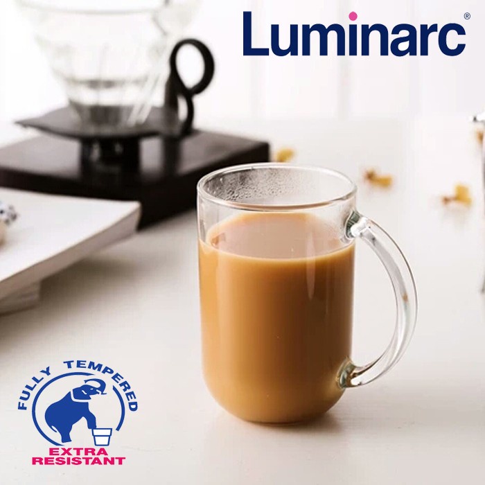 Jual Luminarc Mug Troquet 320ml/Mug Tempered Glass/ Gelas Tempered ...