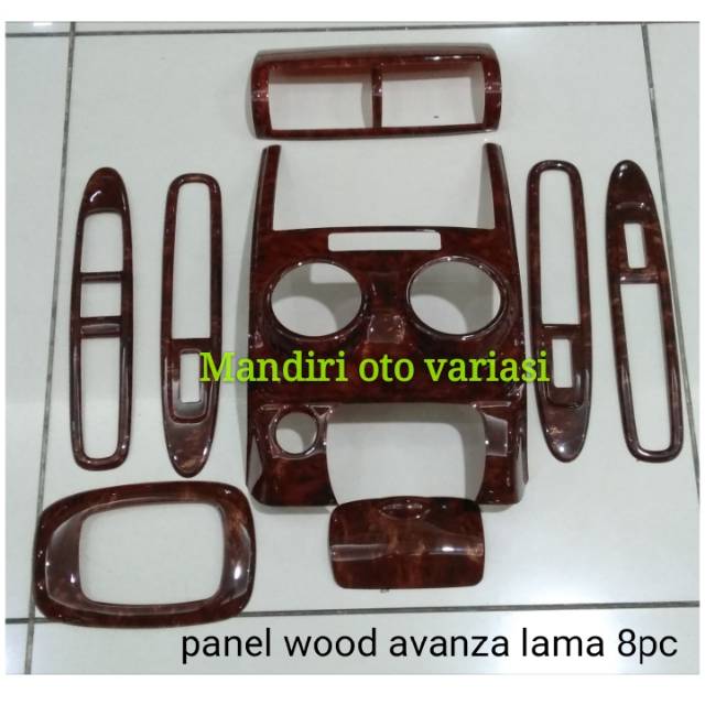 Jual PANEL WOOD DASHBOARD PINTU MOBIL AVANZA LAMA 8PC | Shopee Indonesia