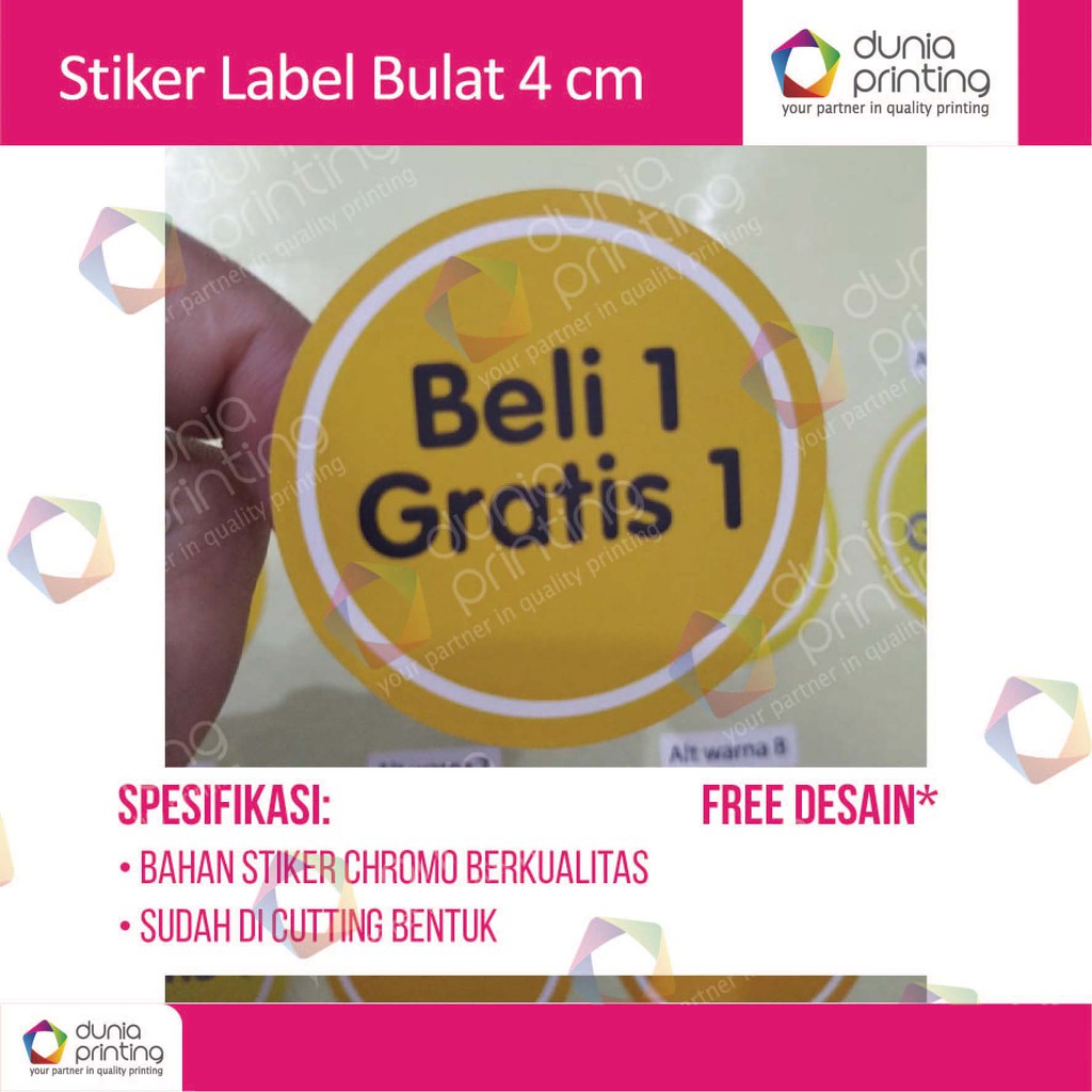 Jual Stiker Label Bulat 4 cm | Shopee Indonesia