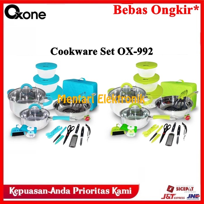 Jual OXONE TRAVEL KITCHEN SET 23 PCS OX-992 / Cookware Set Alat masak Set OX992 | Shopee Indonesia