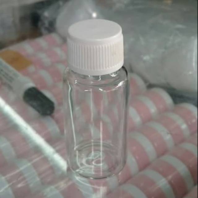 Jual Botol kaca bening 20 ml ulir putih | Shopee Indonesia
