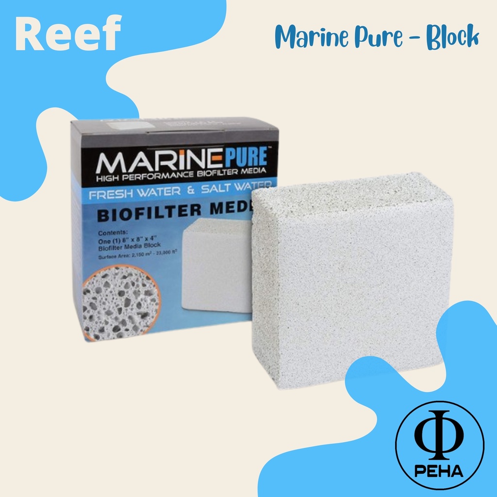 Jual Marine Pure Block - Rumah Bakteri - Biofilter Media Aquarium Laut ...