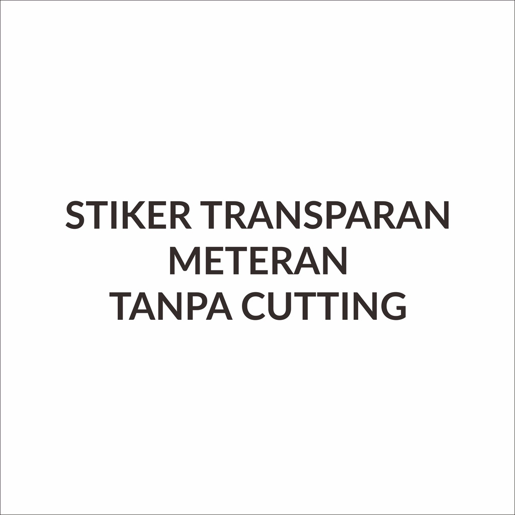Jual STIKER TRANSPARAN METERAN | Shopee Indonesia