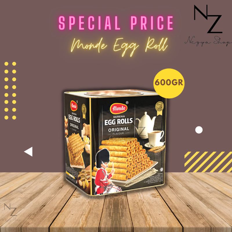 Jual MONDE EGG ROLL 600GR monde kaleng | Shopee Indonesia