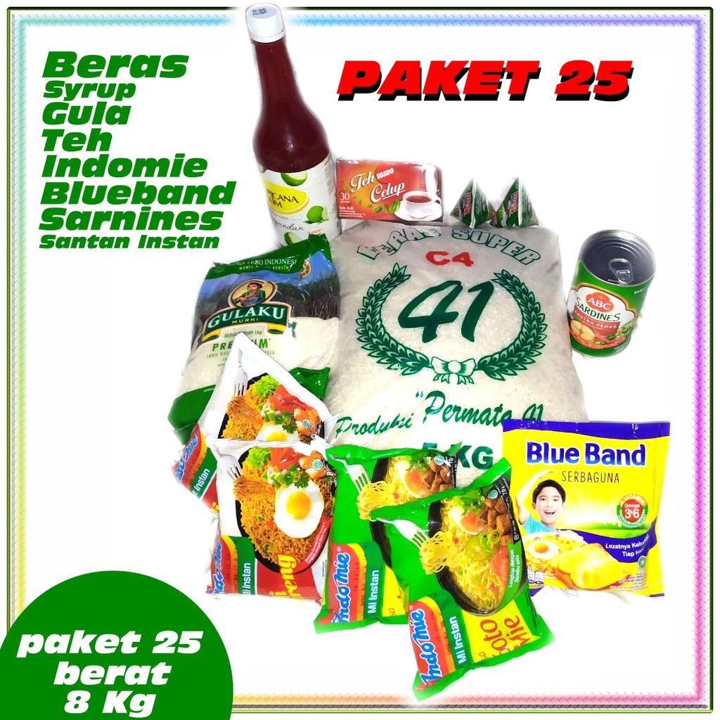 Jual Paket No 25 Parcel Promo Sembako Lebaran Murah EXP DATE AMAN JAUH ...