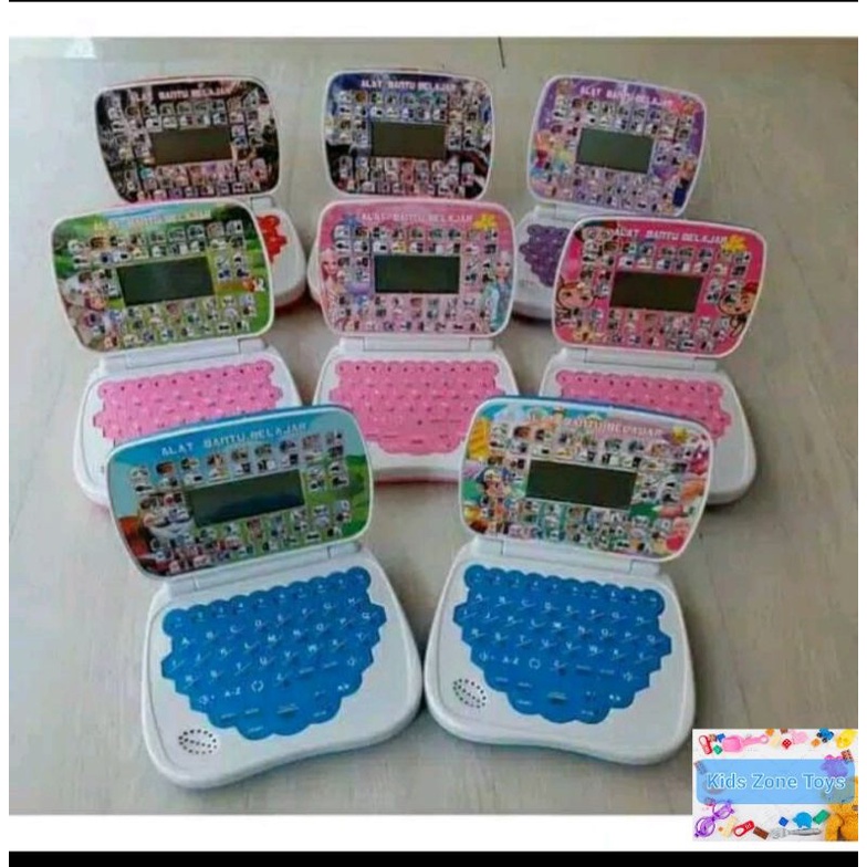 Jual KZT MAINAN ANAK EDUKASI LAPTOP MINI 4 BAHASA + KARAKTER MURAH ...