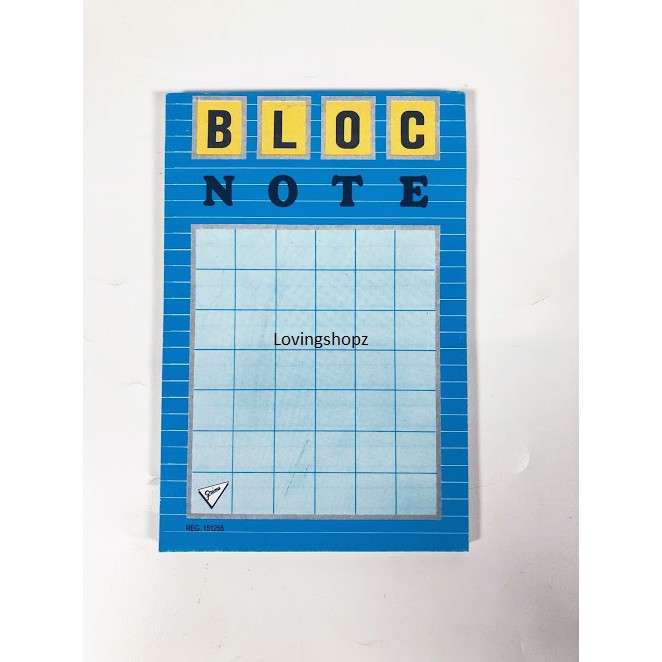 Jual Bloc Note ukuran sedang 10,5 cm X 15,5 cm | Shopee Indonesia