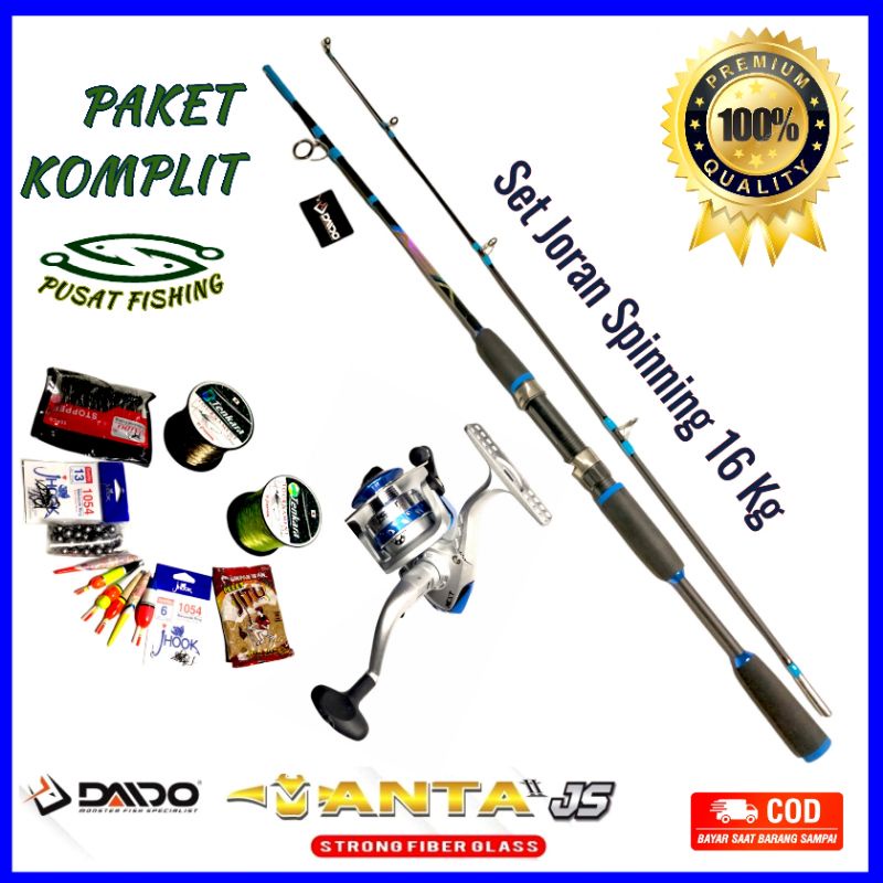 Jual SET DAIDO Pancing 16 Kg Joran Laut Japan Style HARGA GROSIR KOMPLIT | Shopee Indonesia