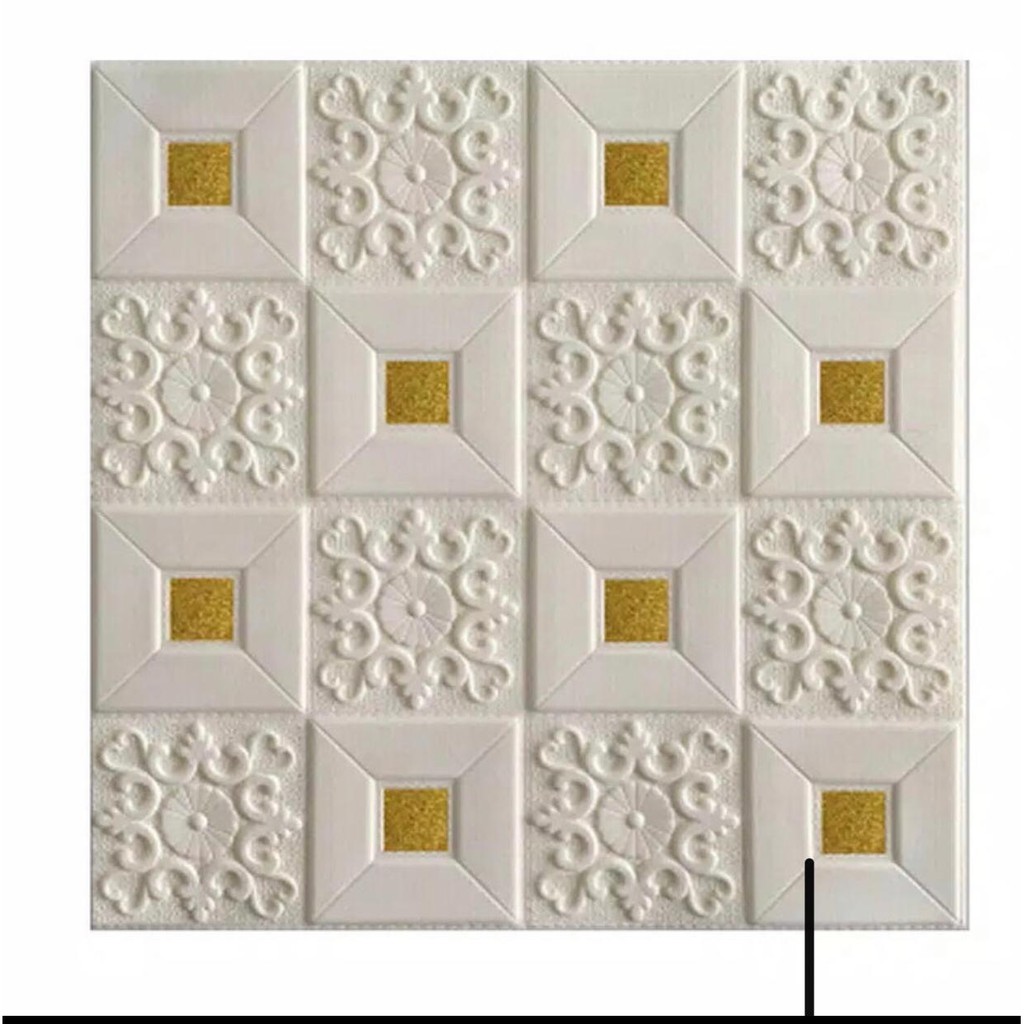 Jual wallpaper dinding 3D foam motif batik ukuran 35x70cm | Shopee ...