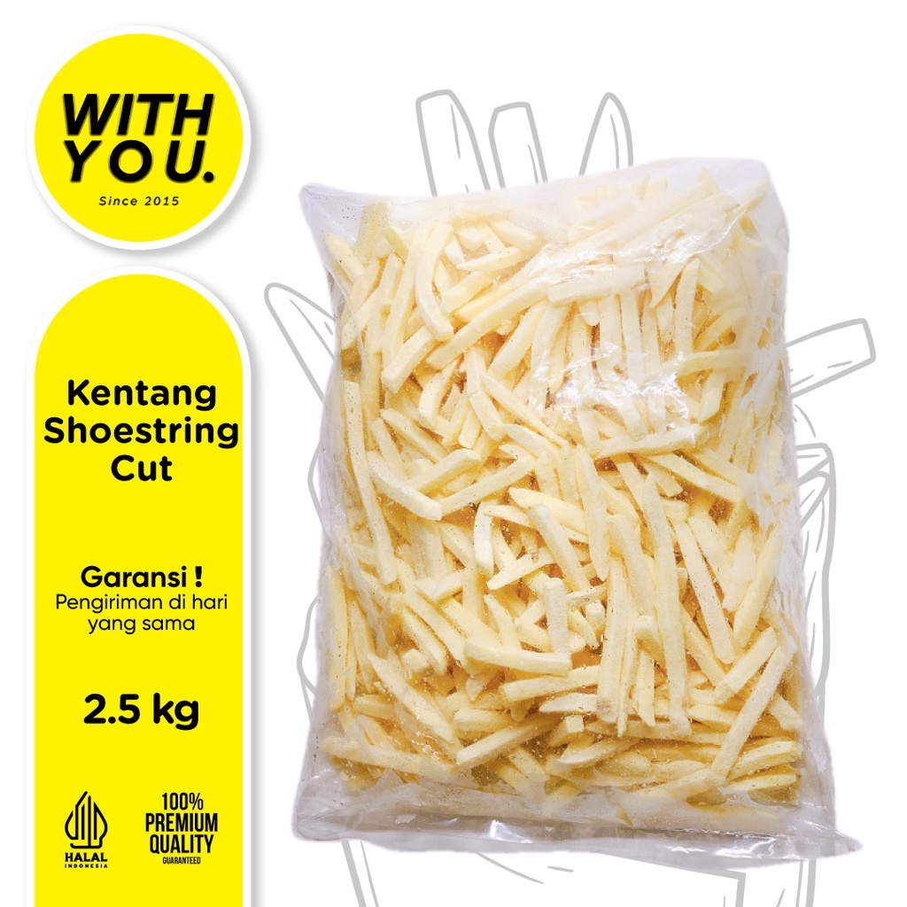 Jual Kentang Goreng Aviko 2.5Kg Import ( Shoestring, Crinkle, Strightcut ) | Shopee Indonesia