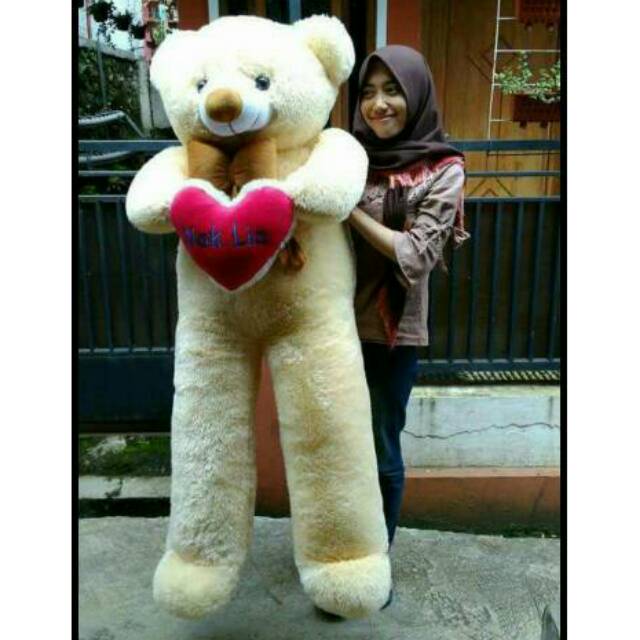 Jual Boneka Super Besar 150 Cm + Bordir Love Nama - Best Quality ...