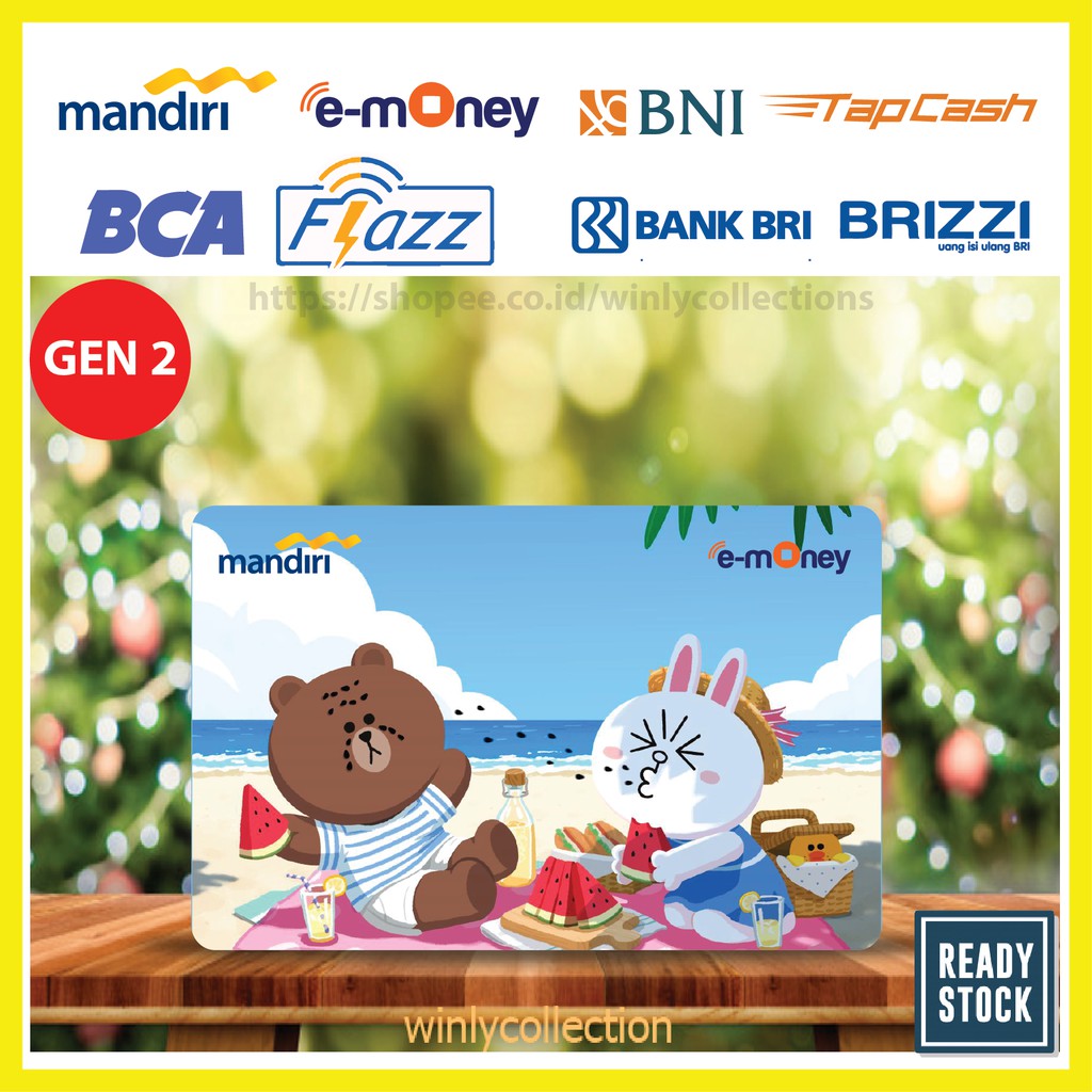 Jual KARTU EMONEY ETOLL ANIME CONY AND BROWN FLAZZ BCA GEN 2 MANDIRI ...