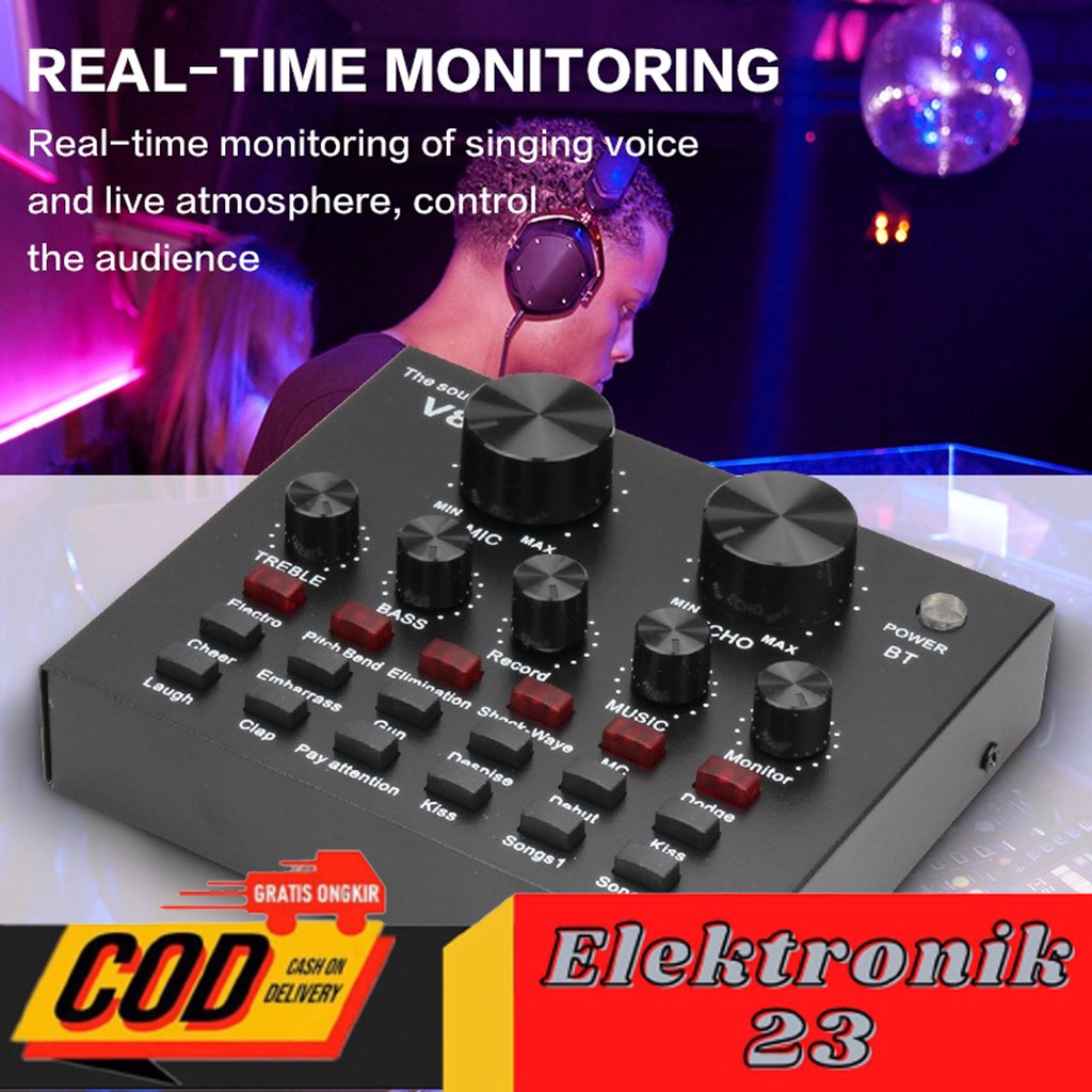 Jual MIXER SOUNDCARD V8 PLUS TAFFWARE ORIGINAL V8S PRO BLUETOOTH ...