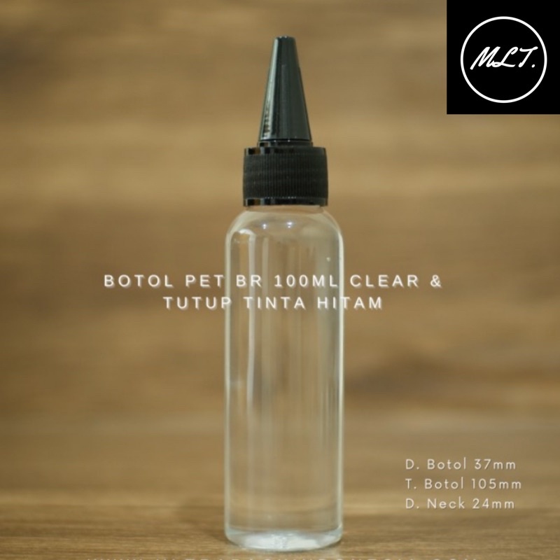 Jual BOTOL TINTA 100ML KERUCUT / BOTOL PET BR 100ML NATURAL TUTUP ... Jual BOTOL TINTA 100ML KERUCUT / BOTOL PET BR 100ML NATURAL TUTUP ...