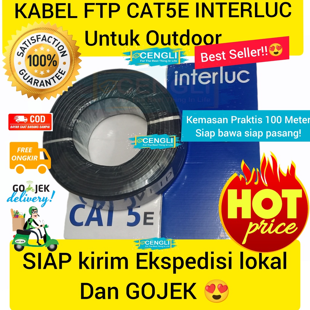 Jual Kabel LAN FTP CAT5E 100 Meter Network Cable / Kabel FTP Cat 5e ...