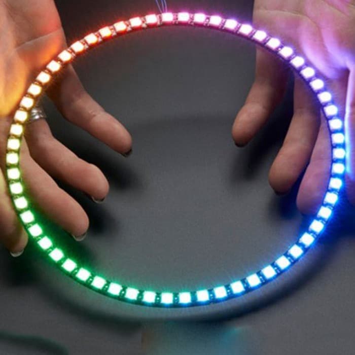 Jual Round LED RGB 60bit 60 Bit WS2812 WS2812B 5050 builtin driver ...