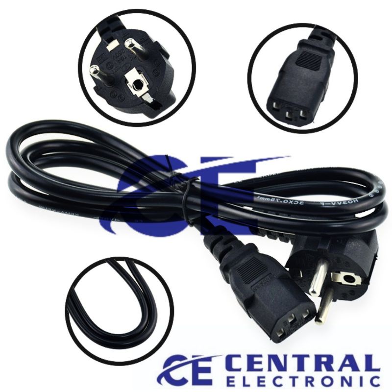 Jual Kabel Power PC CPU Magic Com Hitam Biasa / Kabel Listrik Komputer ...