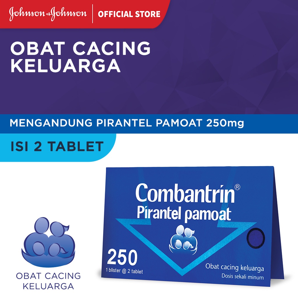 Jual COMBANTRIN Obat Cacing Tablet 250mg – Isi 2 Tablet | Shopee Indonesia