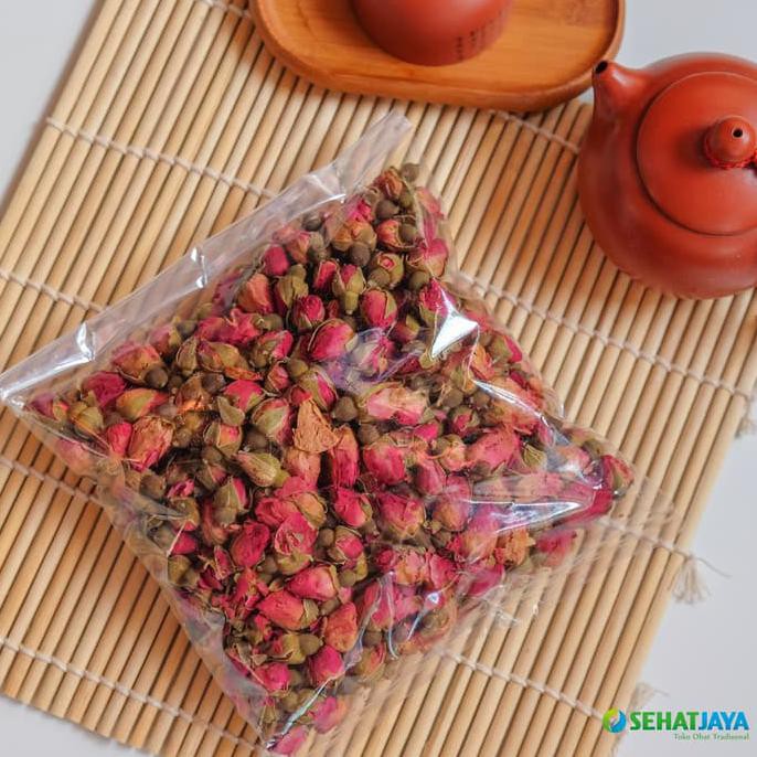 Jual Teh bunga Mawar ( Red rose buds flower tea ) 50 gram NEW | Shopee ...