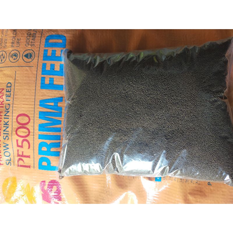 Jual PF500 Repack 1kg,pelet lele, pakan benih MS prima feed, pakan ...