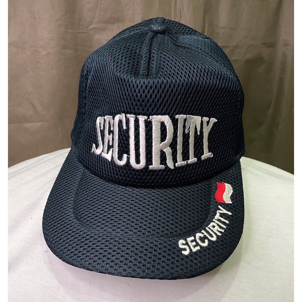 Jual Topi Jaring Satpam Biru | Topi Jaring Security | Topi Satpam ...