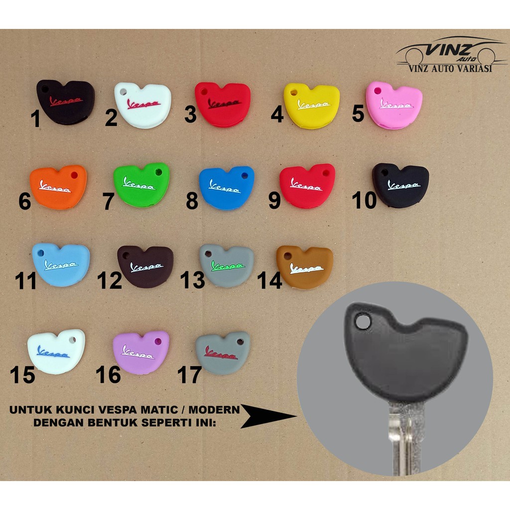Jual Silikon Kunci Vespa/key Cover Vespa S, LX, LXV, GTS, Sprint ...