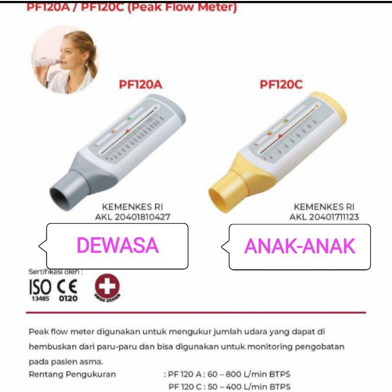 Jual ROSMAXX PEAK FLOW METER DEWASA/ANAK | Shopee Indonesia