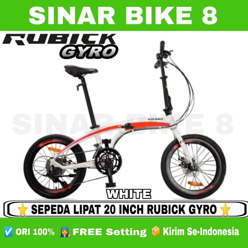 Jual Sepeda Lipat RUBICK GYRO 20 Inch Alloy 18 Speed Rem Cakram ...