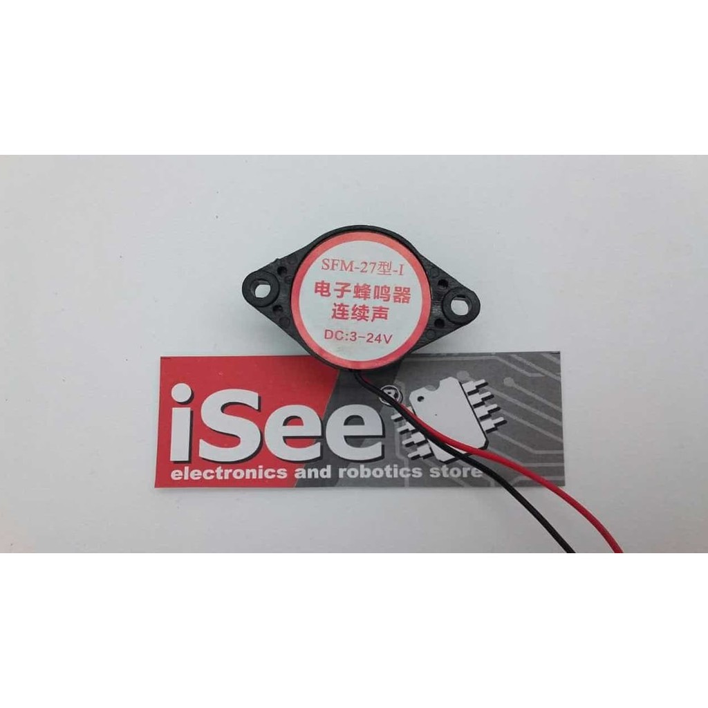 Jual SFM-27-W piezo electric piezoelectric buzzer black hitam | Shopee Indonesia