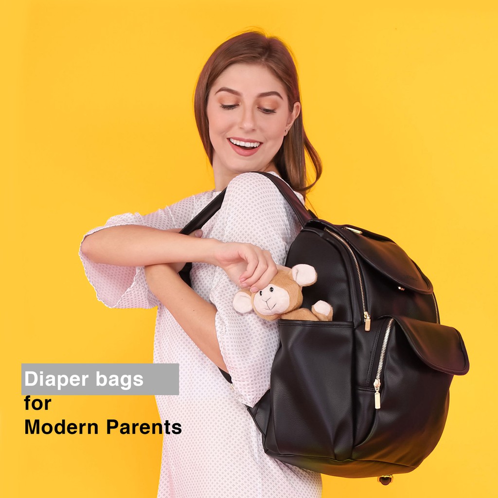 Jual buccubag Tas bayi besar ransel diaper bag blackpack 100% original ...