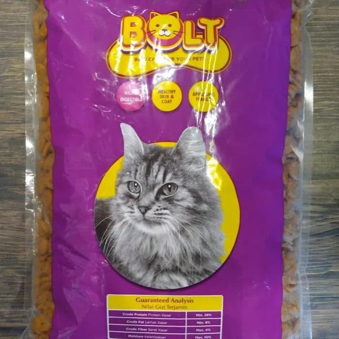Jual BOLT Cat Tuna Repack 800 gram Makanan Kucing BOLT Ungu Tuna ...