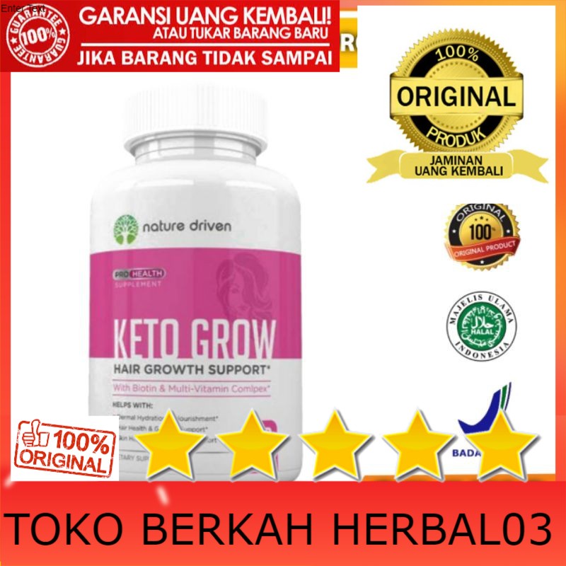 Jual 100% ASLI Suplemen Pil Obat Keto Rambut Kuku / Hair Growth Vitamin ...