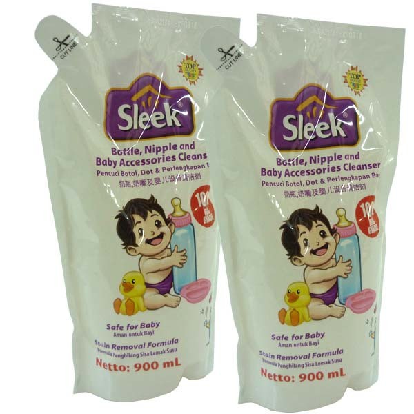 Jual Sleek botol and nipple cleanser 900ml | Shopee Indonesia