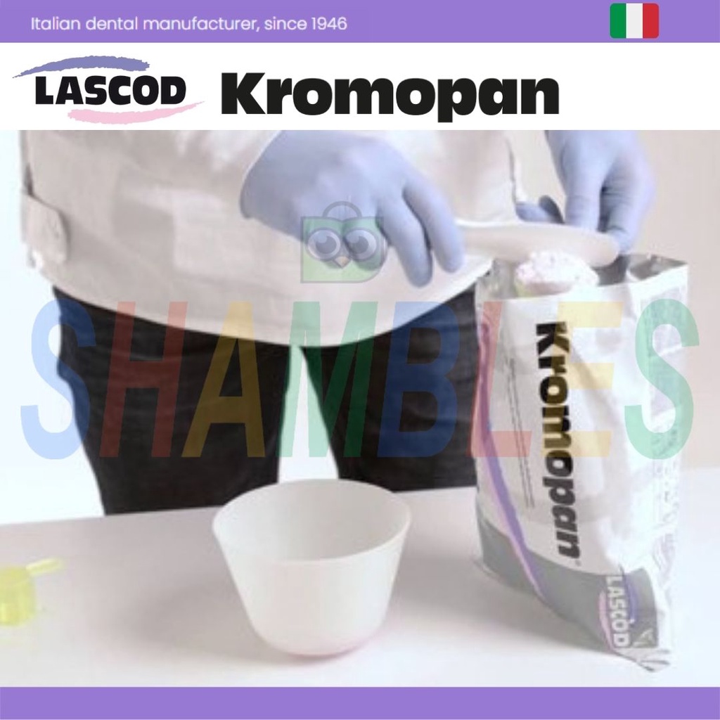 Jual KROMOPAN Lascod Bahan CETAK GIGI ALGINET Alginat Dental Italy ...