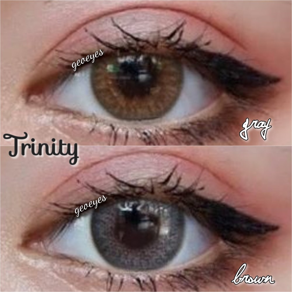 Jual Softlens Kitty Kawaii Trinity - Soflen Big Eyes Warna Gray Brown ...