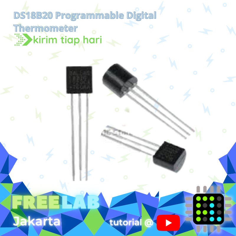 Jual DS18B20 TO-92 Digital Temperature Sensor IC ds18b20 Sensor Suhu ...
