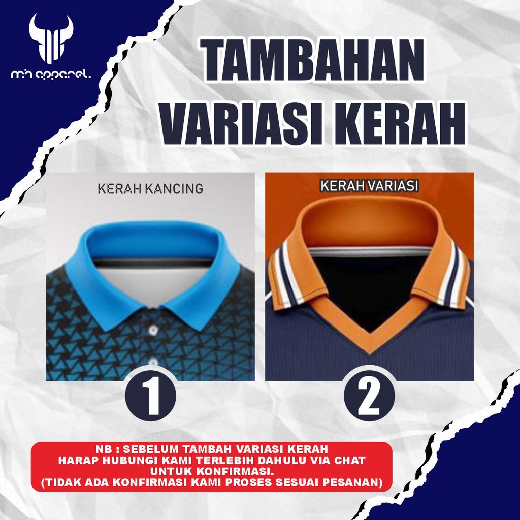 Jual OPSI TAMBAHAN JERSEY KERAH POLO | Shopee Indonesia
